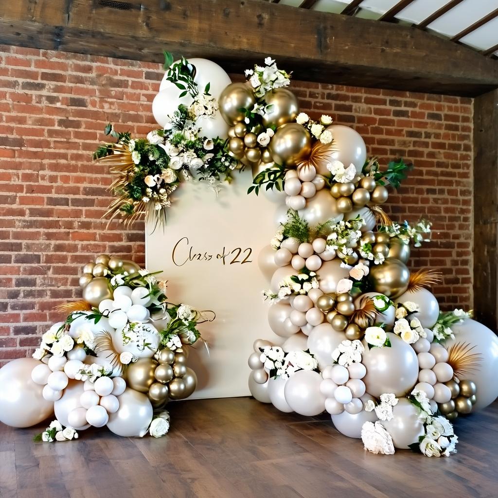 139Pcs White Sand Gold Balloon Garland Arch Kit,Beige Nude White With ...