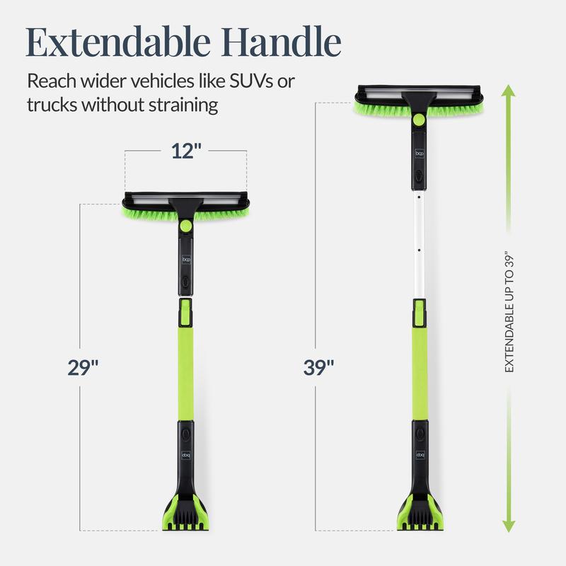 Best Choice Products 39 Extendable Snow Brush with Squeegee & Ice Scraper, Auto Snow Brush, Auto ...