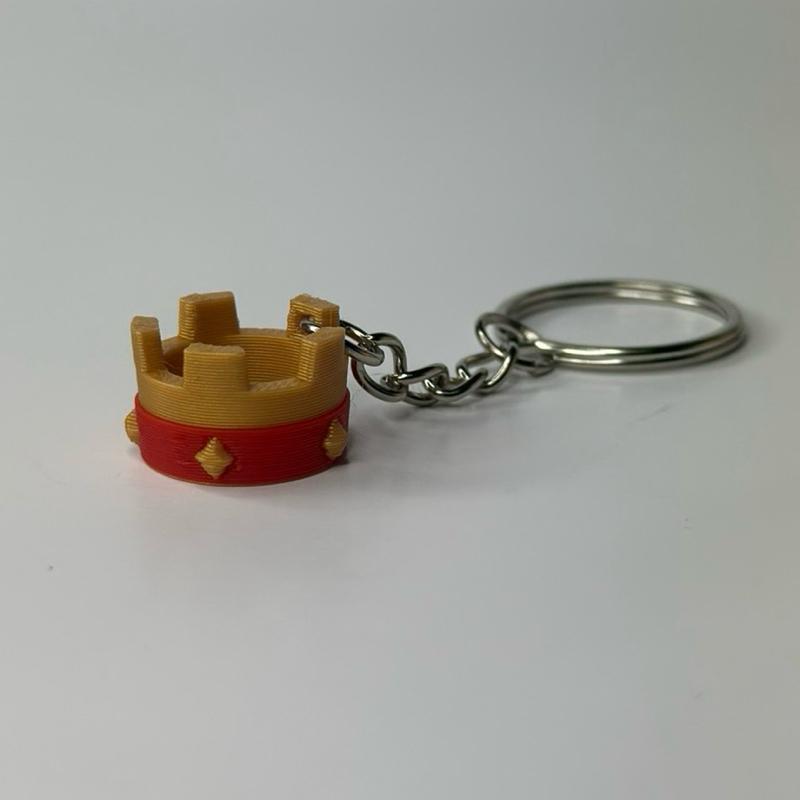 Clash Royal Crown Keychain - 3D Printed Red & Blue Color Options Unique ...