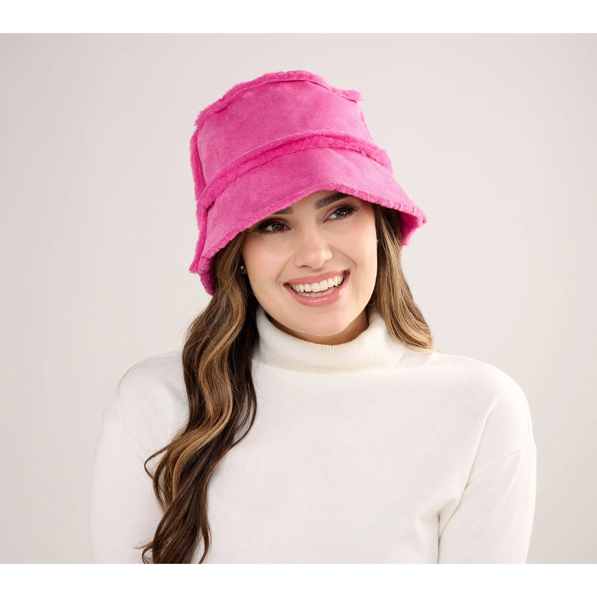 Sprigs Faux Fur/Suede Floppy Hat - TikTok Shop