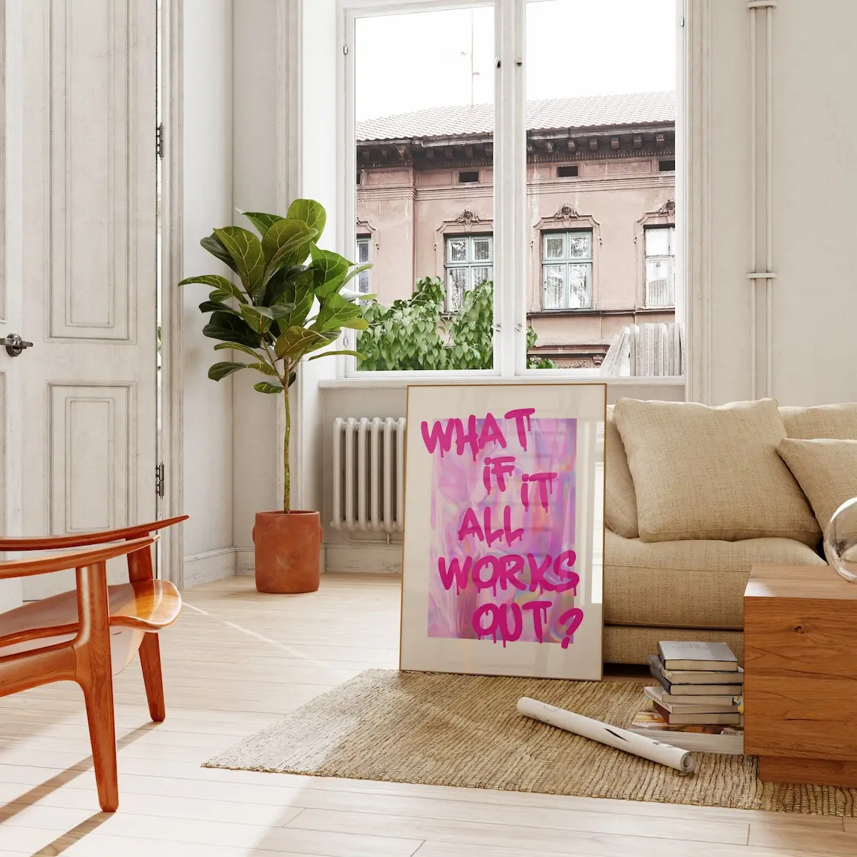 What if - FUNKY Trendy Wall Art Poster |Aesthetic Art Print|Preppy ...