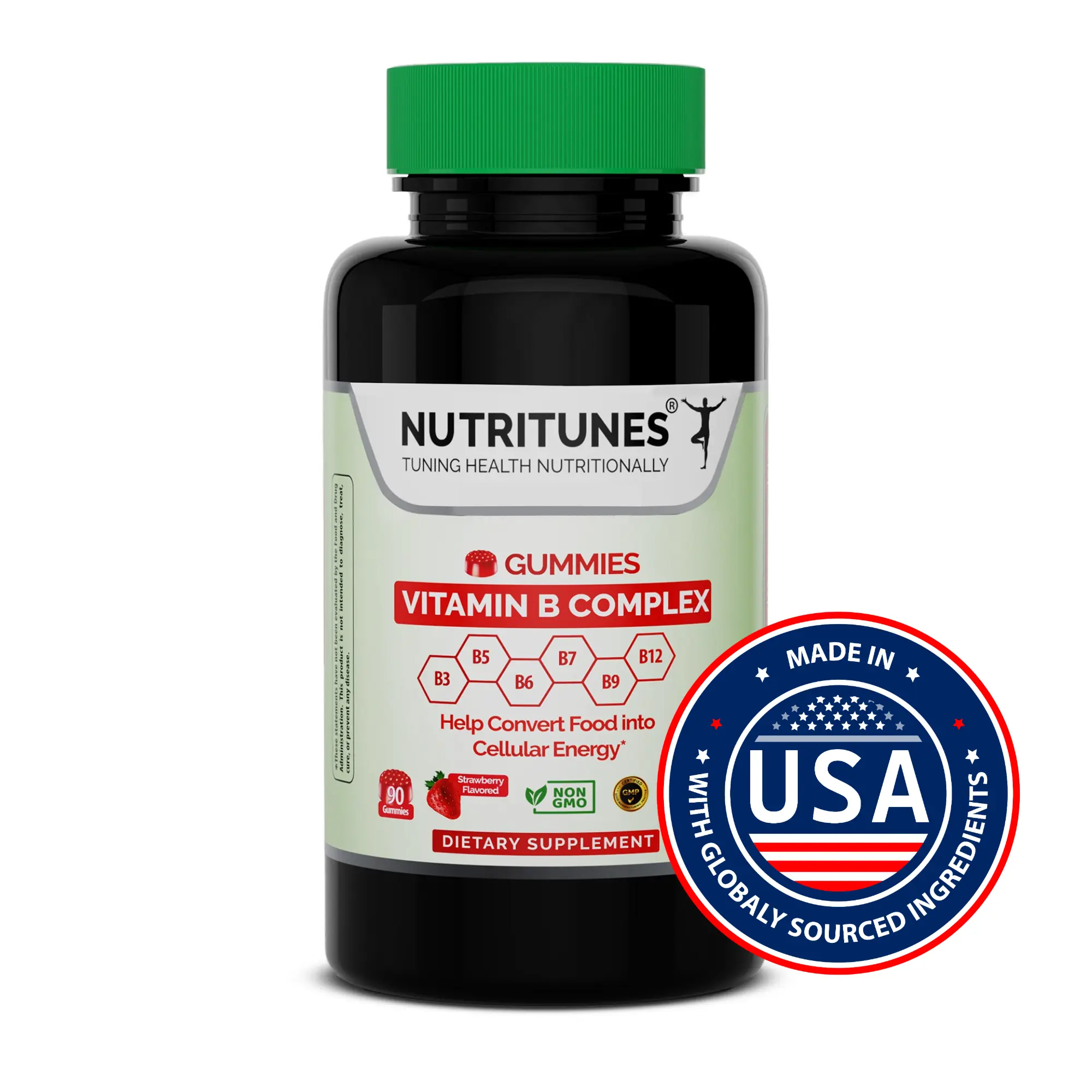 Vitamin B Complex Gummies - Energy Metabolism & Brain Health Support ...