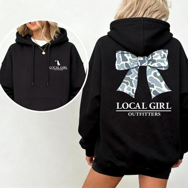 Local Girl Outfitters Bow Graphic Sweatshirt - Cute Cat Design - TikTok ...