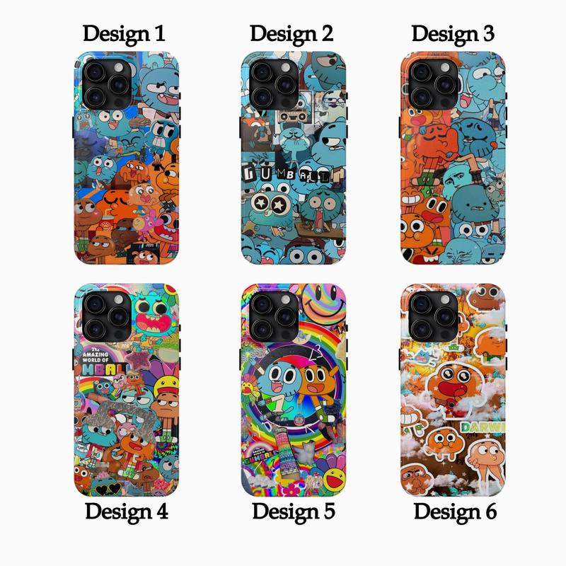 6 Styles G-Gumball Multi-Expression Phone Case Bizarre Everyday Life ...