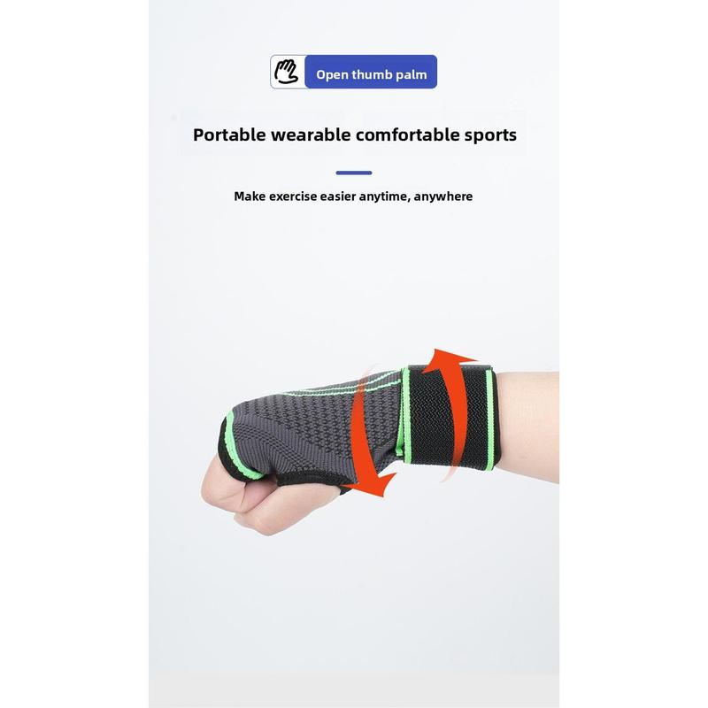 Sports Wrist Guard Palm Support Weightlifting Barbell Fitness Open ...