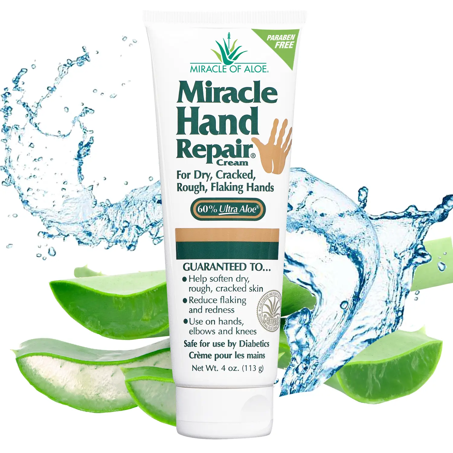 Miracle of Aloe’s Miracle Hand Repair Cream 4 oz Healing Aloe Vera ...
