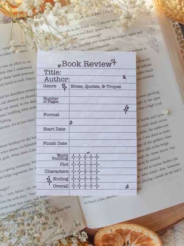 4x6 Book Review Post-It Notepad - TikTok Shop