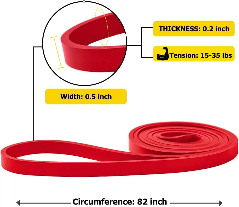 Resistance Band Pull up Band Fitness Exercise Bands Natural Latex for ...