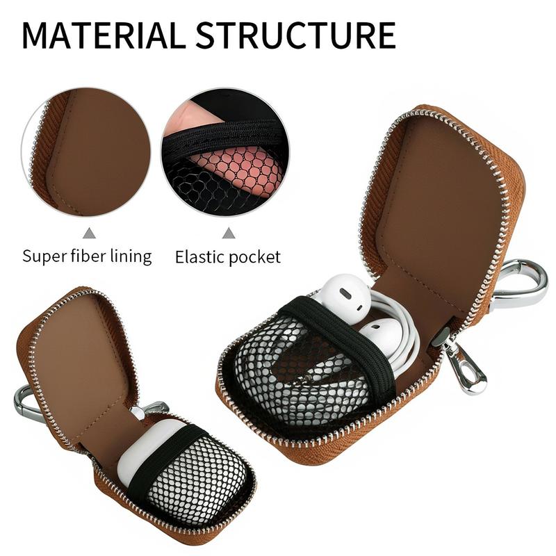 Universal Leather Earbud Case for AirPods Pro 4/3/2/1, Dustproof & Anti ...