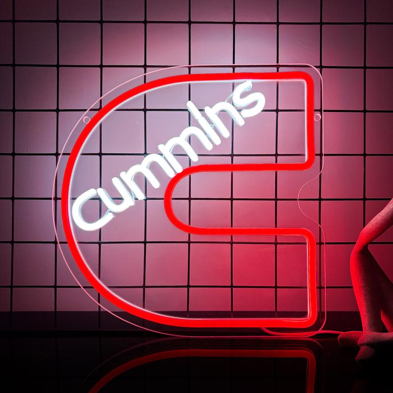 Truck Cummins Neon Sign Dimmable Led Light Sign Garage Cars Parts and ...