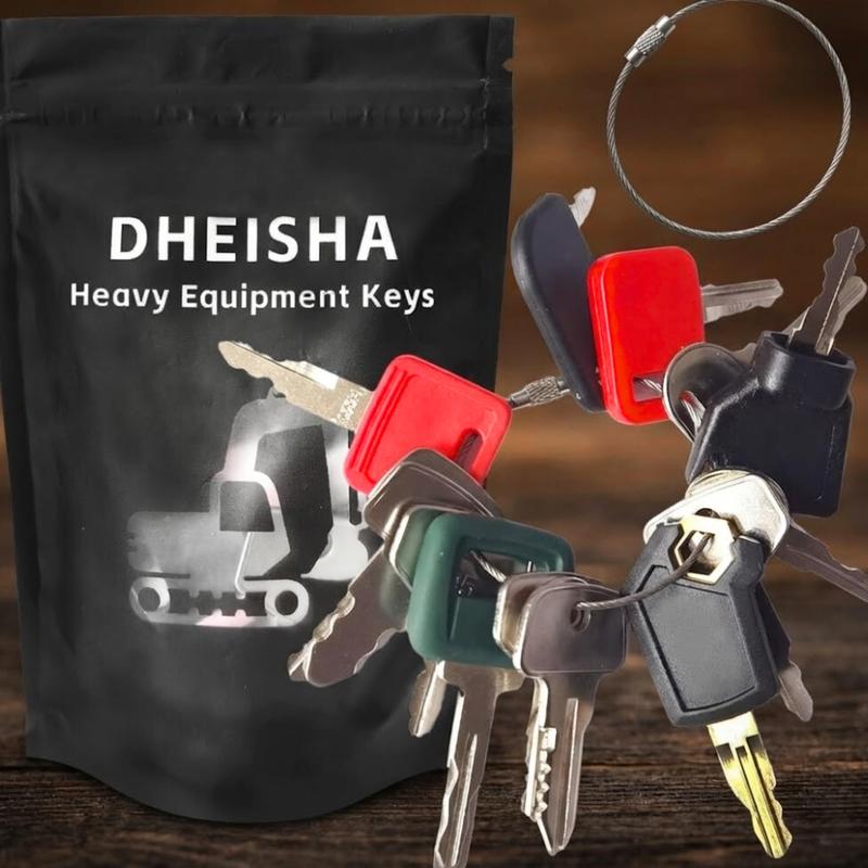 15PCS Multi Types Heavy Equipment Key Set Construction Master Equipment ...