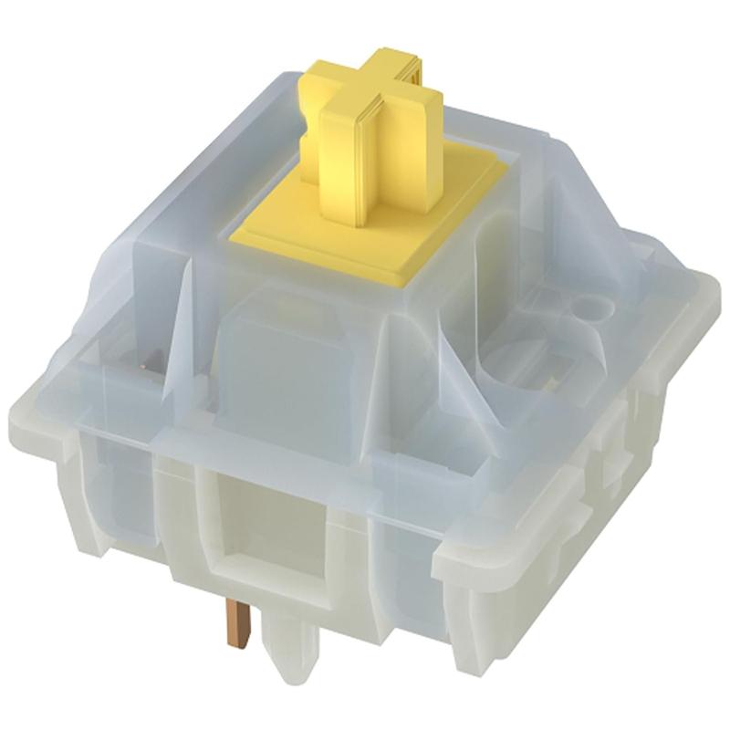 KS-3X1 Milky Yellow Linear Keyboard Switches, Full Milky Through-Hole ...