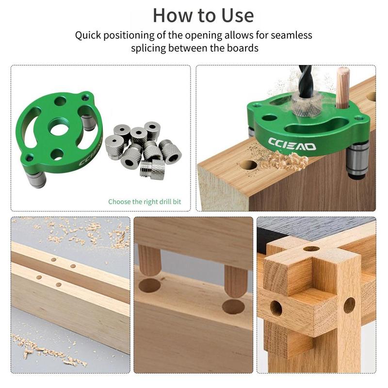 Self Centering Doweling Jig, Drill Jig for Straight Holes, Wood Panel ...