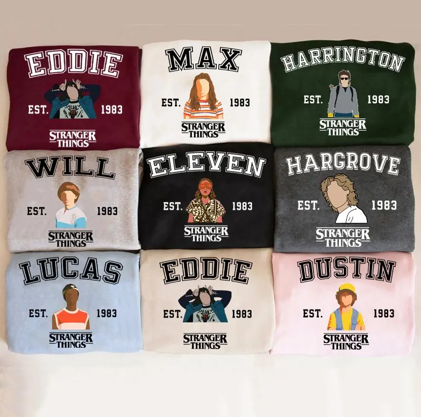 Stranger Characters All Team Shirt,ST SS4 Shirt,Steve,Max,Eleven Tee,ST ...