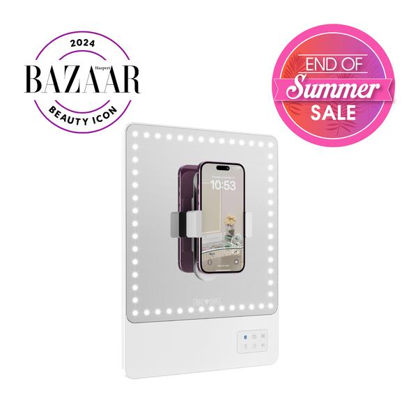 RIKI SKINNY Makeup Mirror with Lights Bluetooth and Magnifying Mirror ...