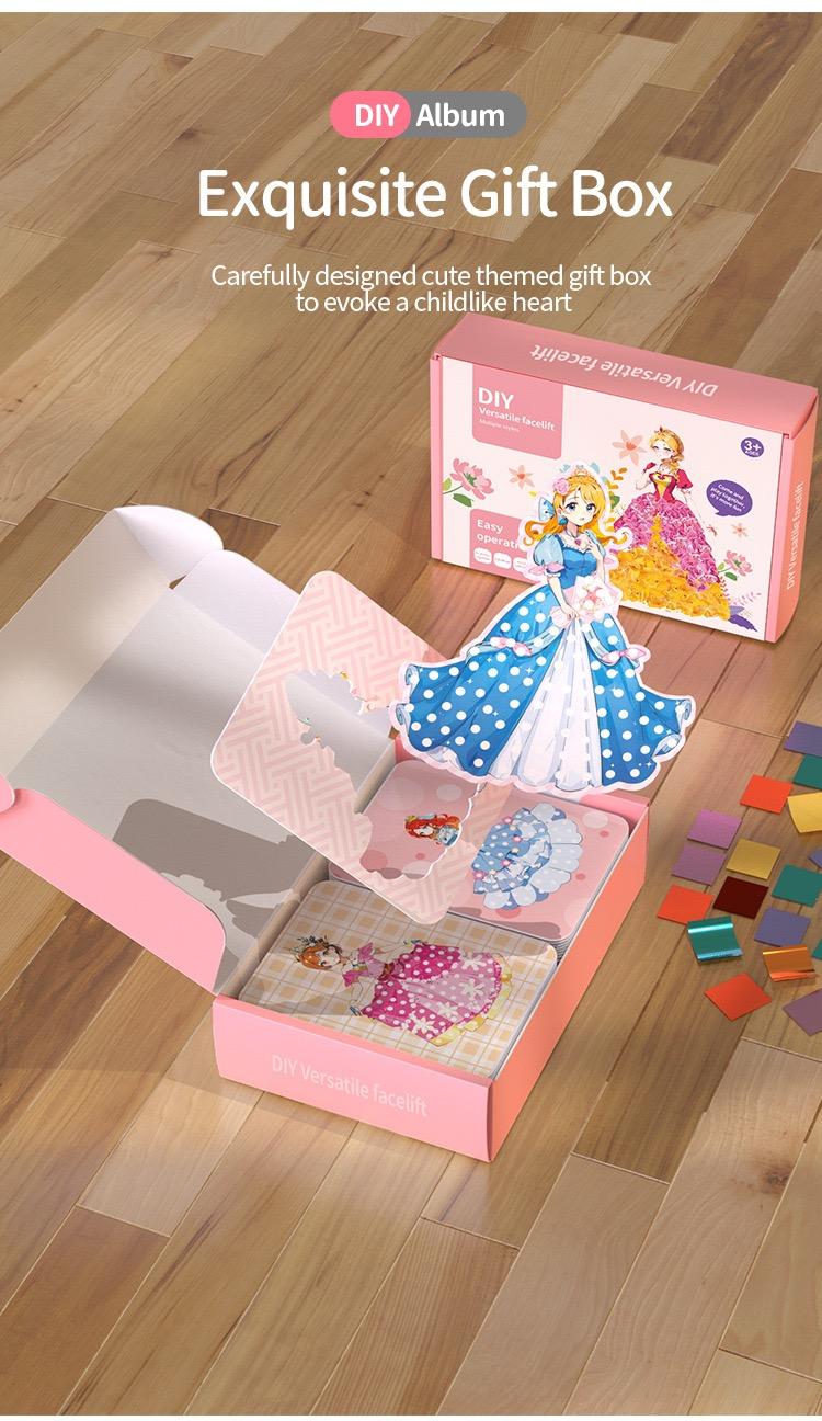 Princess Poke-In Art Kit – Cute DIY Paper Flower Craft for Girls Ages 4 ...