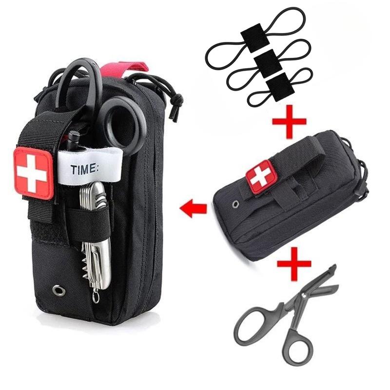 Tactical MOLLE Medical Pouch, Rip-Away EMT First Aid Pouch IFAK Trauma ...