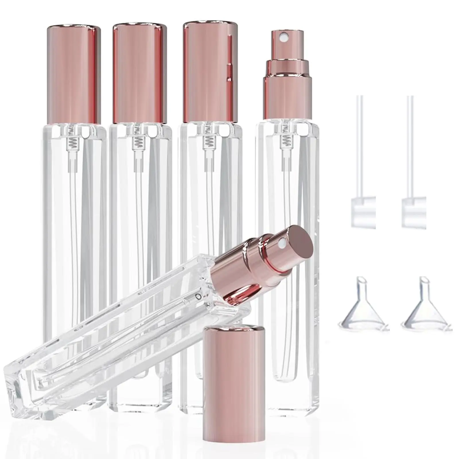 5 Piece Set Mini Perfume Bottles, 10ML Portable Spray Atomizer for ...