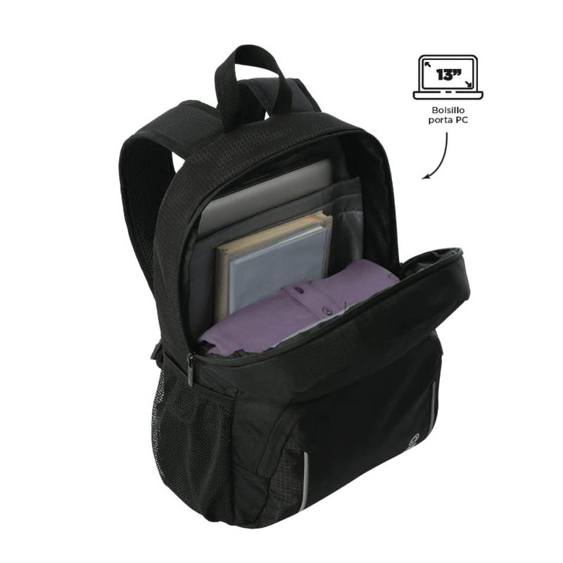 Totto Datar 2.0 Men's Black Backpack for Work and Travel 13 Inch Laptop ...