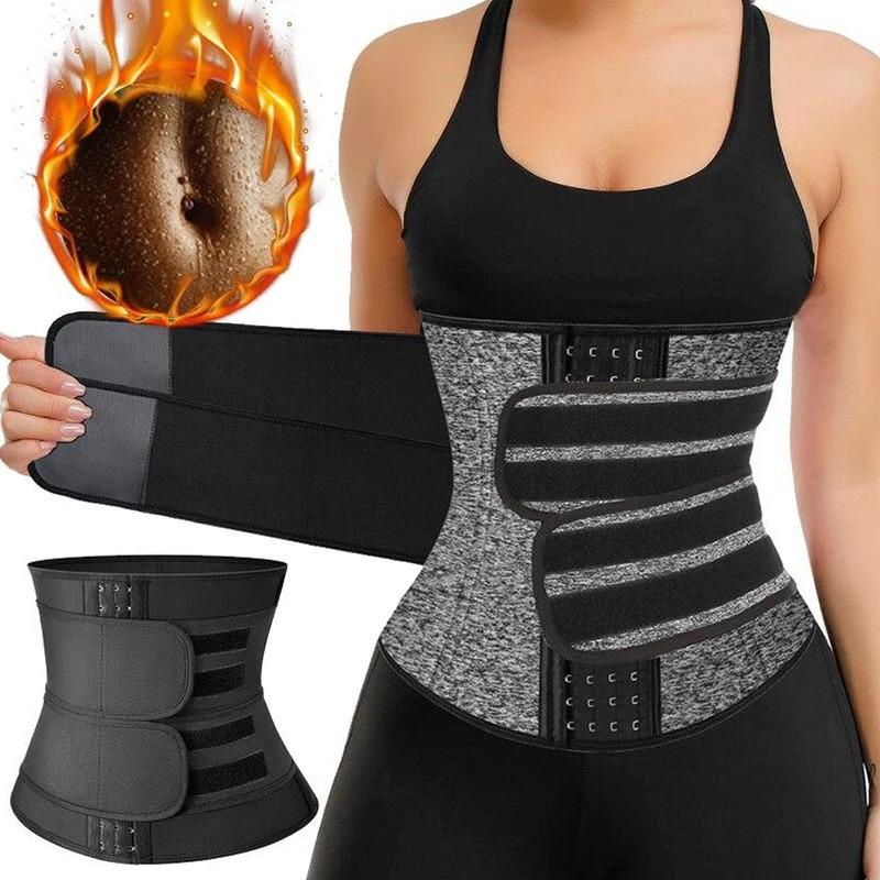Women Waist Trainer Belt Tummy Control Workout Waist Cincher Sauna ...