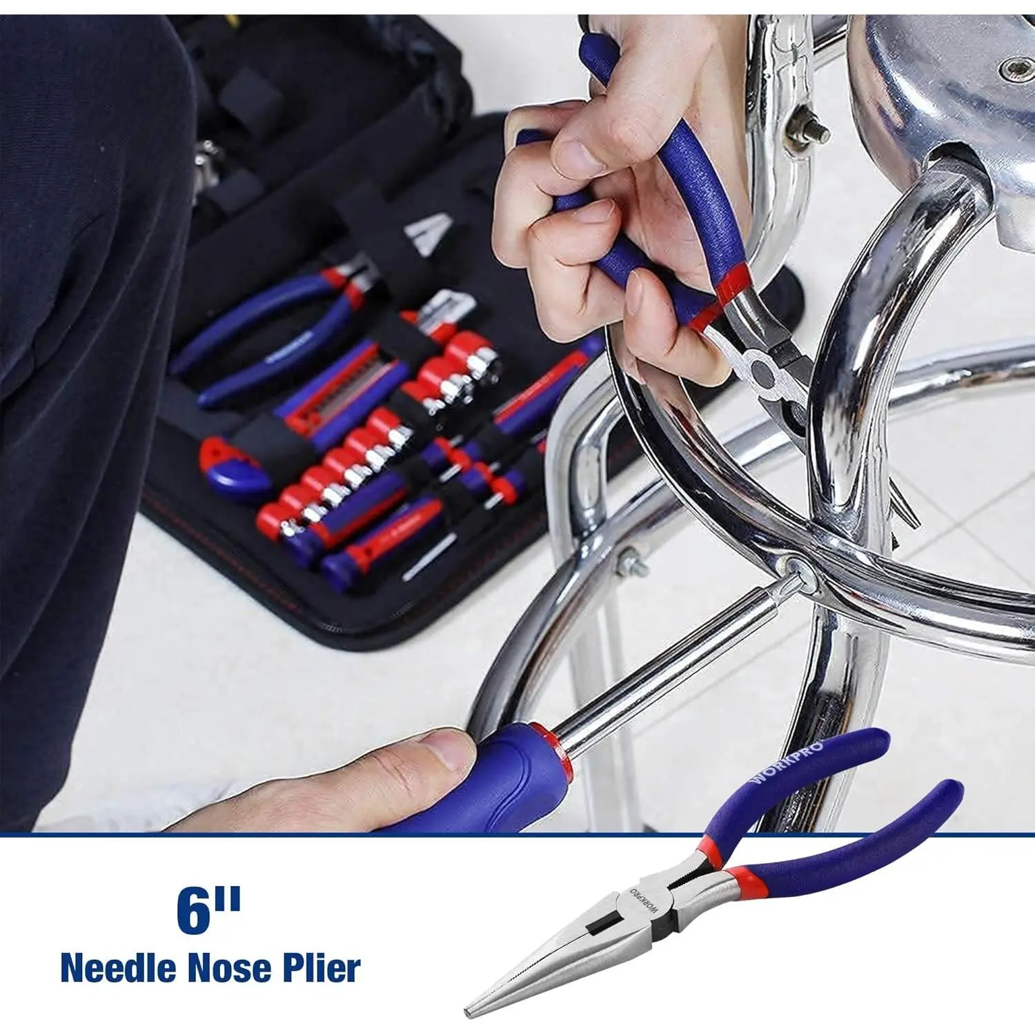 Home Tool Kit 100 Piece Kitchen Drawer Household Hand Tool Set with ...
