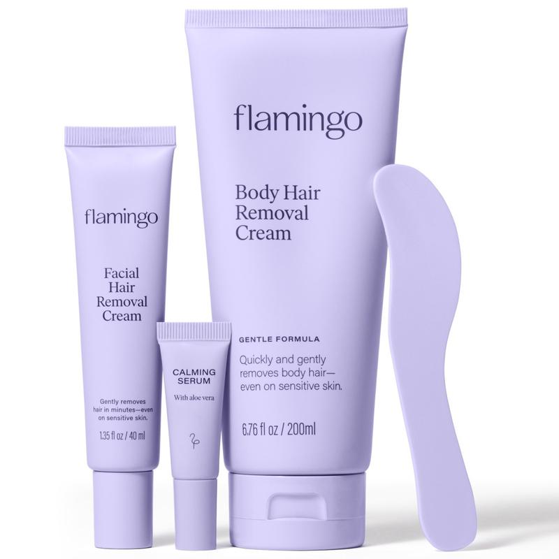 Flamingo Hair Removal Cream Duo - Face & Body - Effective Hair Removal ...
