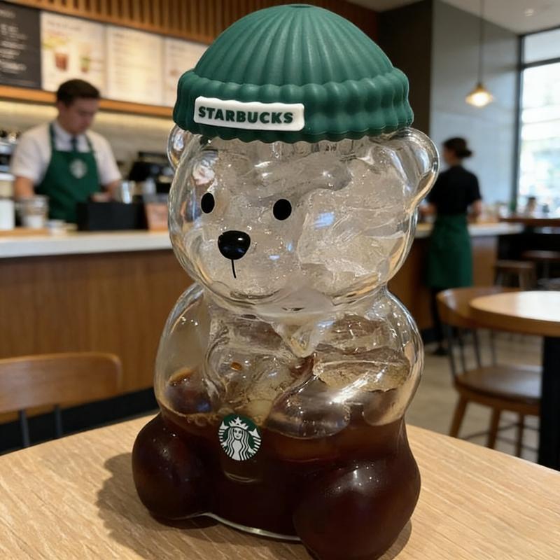 Starbucks 2026 Glass Bearista Cup Limited Edition Bear gift new,1/2Pcs ...