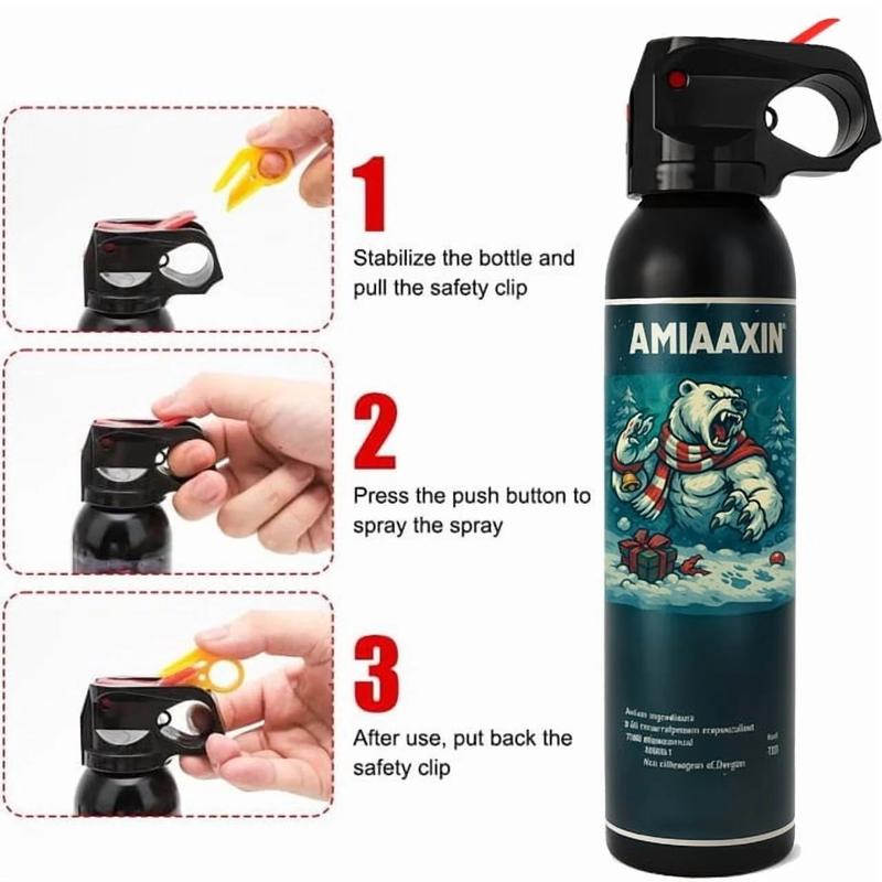 Bear Spray 40 ft Range, Max Strength, EPA-Registered Spray for Bears ...