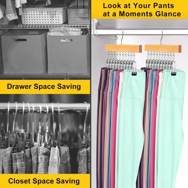 Legging Organizer for Closet Storage Yoga Pants Organizer Clip-On Pants ...