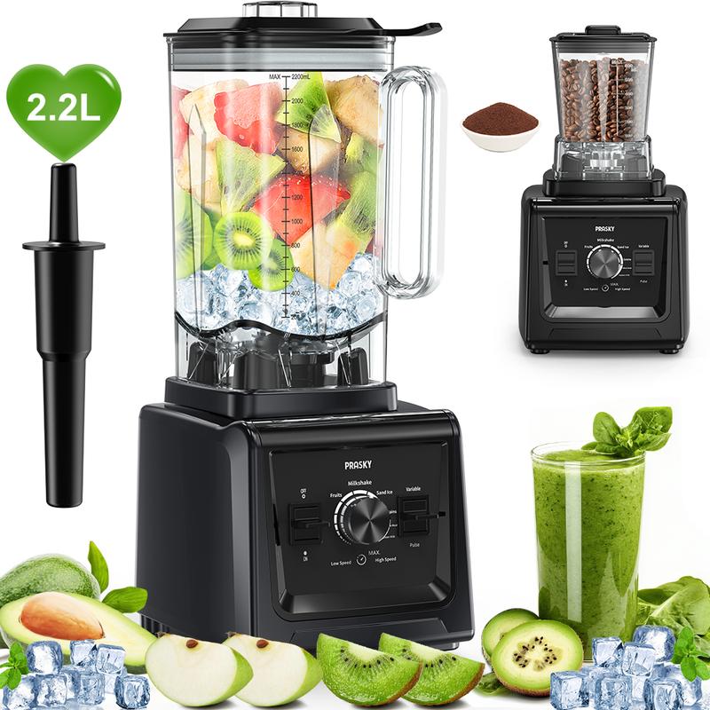 PRASKY Professional Blender Upgrade, Smoothies Blenders, 75Oz BPA-Free ...