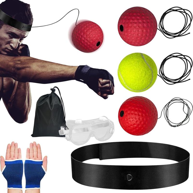 Box Bollen Reflex Ball Set with Adjustable Headband for Punching ...