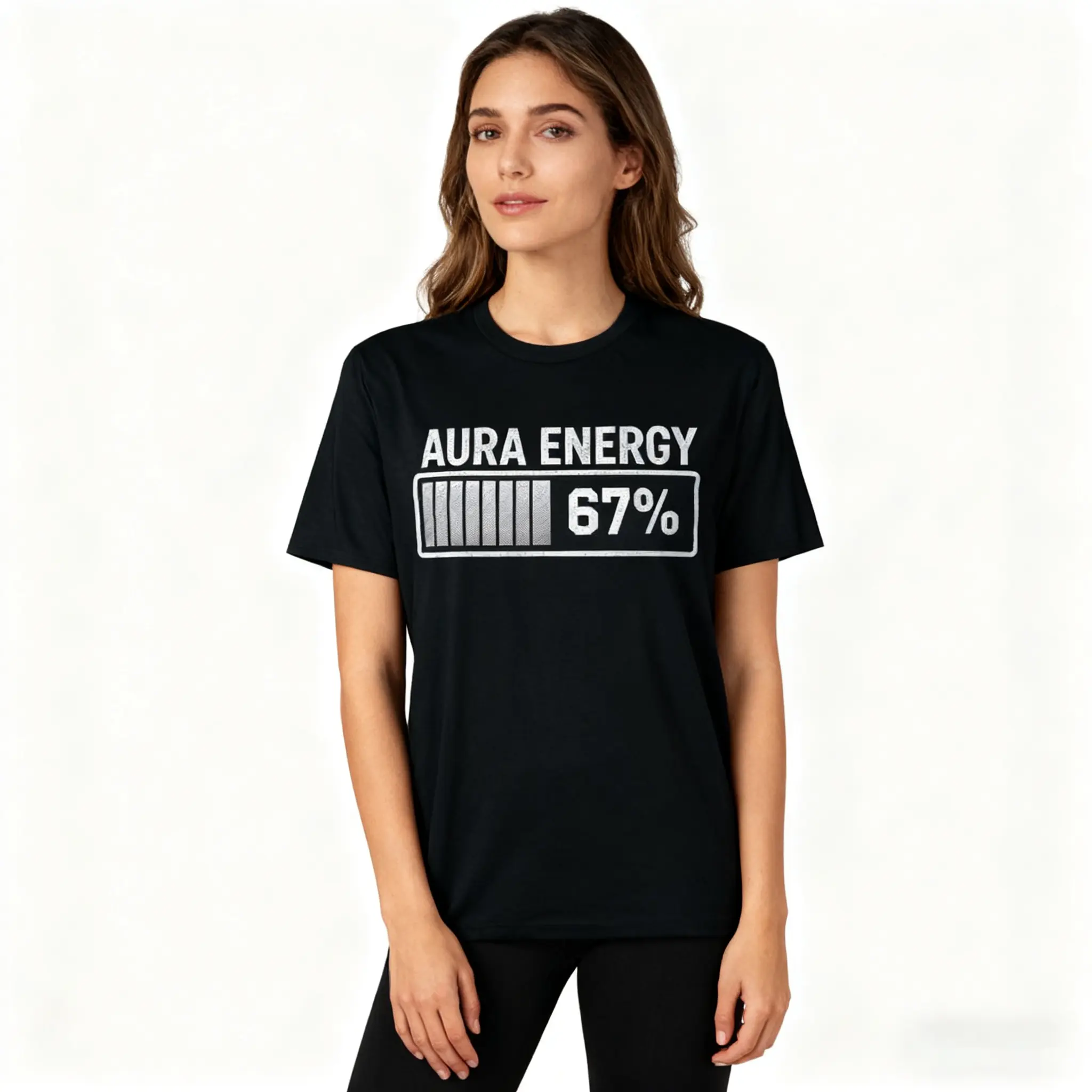 Aura at 67 Fun Six-Seven Meme Gen Alpha Slang T-Shirt, Unisex, Suitable ...