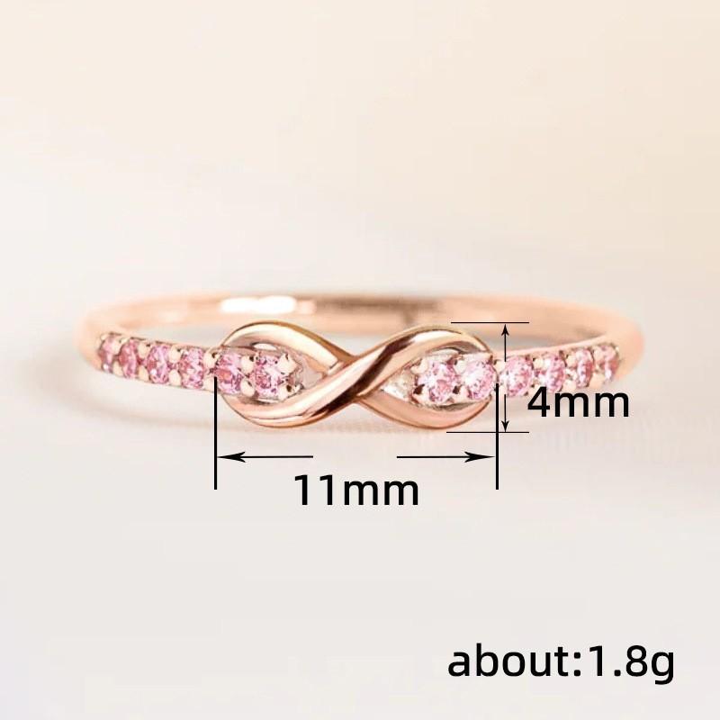 2PCS Forever Best Frineds Pink Infinity Love Ring – A Promise That ...