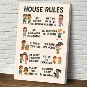 kitchen rules poster - TikTok Shop