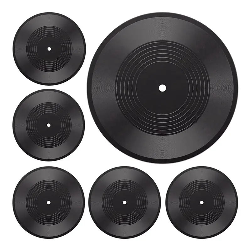 6PCS 12 Inch Blank Vinyl Records, Fake Record Vintage Decoration, Faux ...