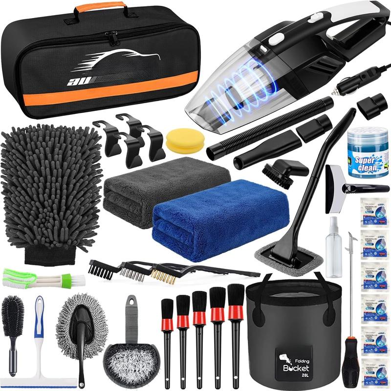 41 count Cleaning Wash Kit Interior Detailing Cleaner Kit with High ...