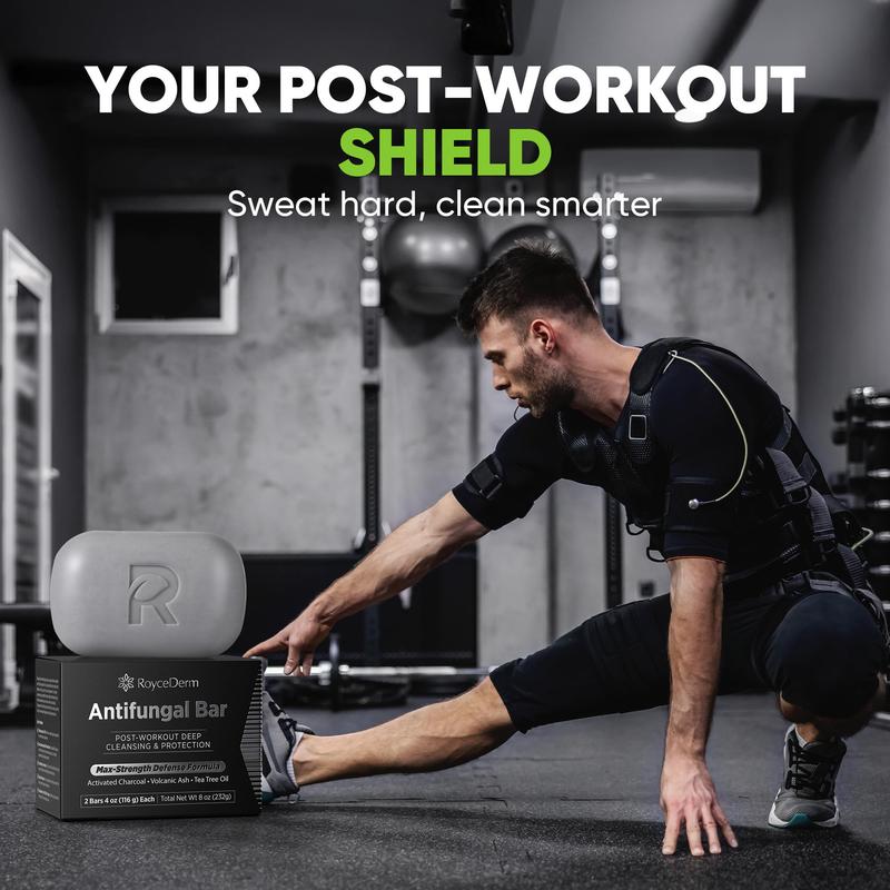 RoyceDerm Antifungal Soap for Active Skin - 200g Medicated Bar with Tea ...