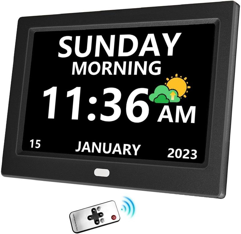 10 Inch Digital Clock with Day and Date for Alzheimer's Dementia Clock ...