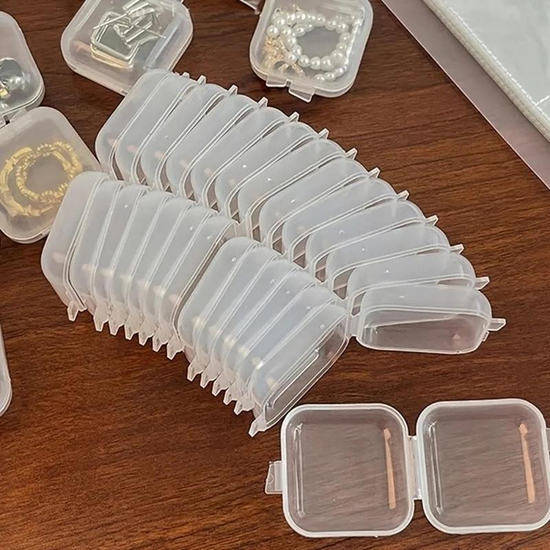 Portable Clear Jewelry Organizer, 40pcs Jewelry Storage Box with Lid ...