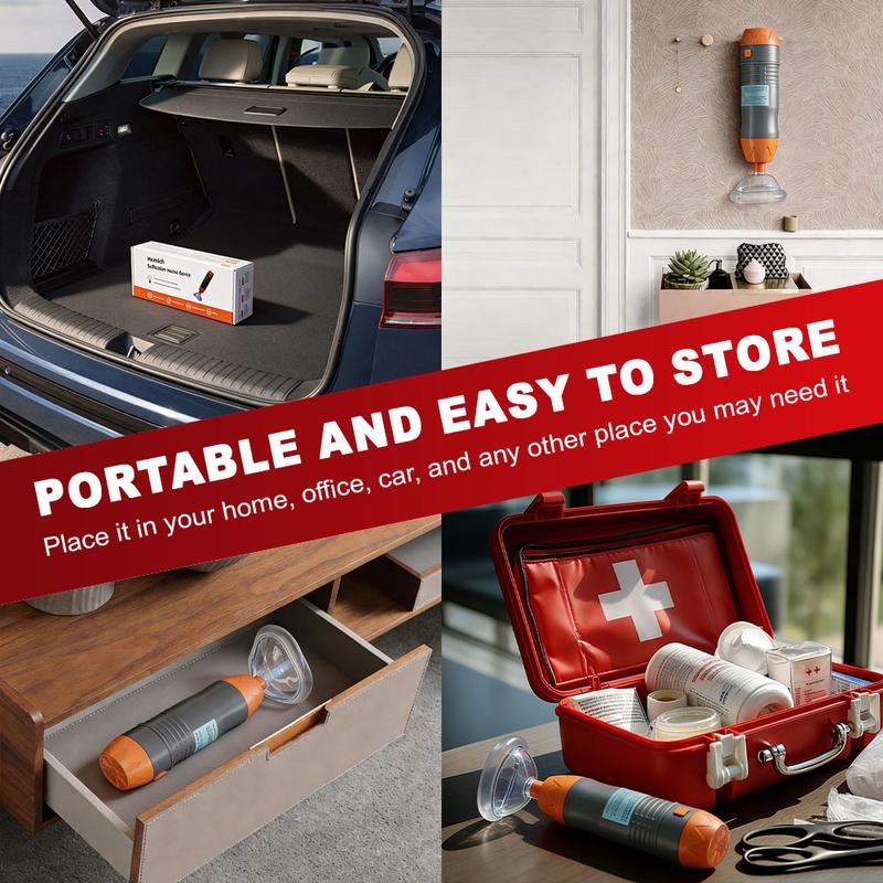 Home First Aid Kit for All Ages, Multiple Masks & Guide Tubes, Reusable ...