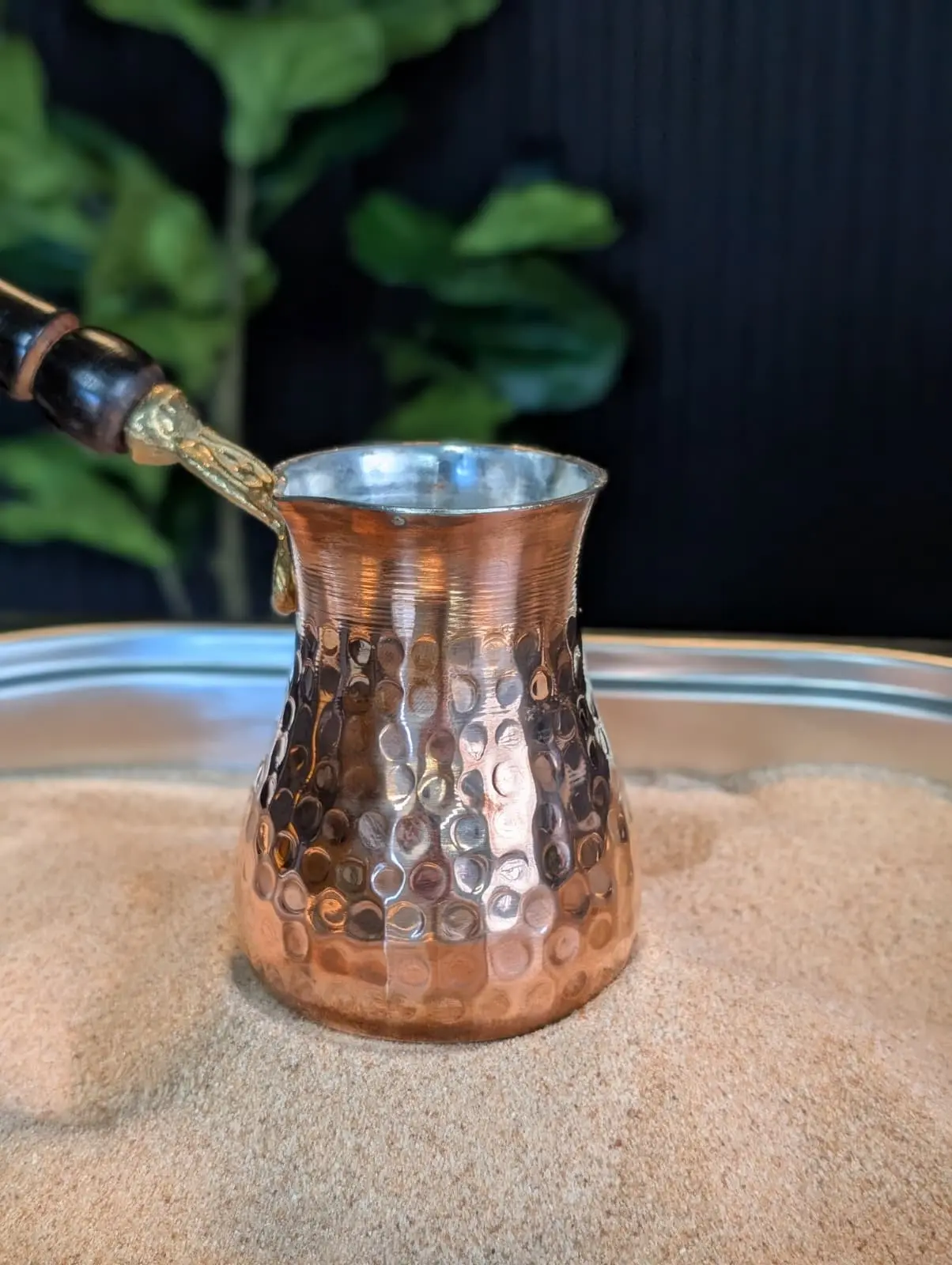 Xhezve Turkish Coffee Pot ~ 6 oz Handcrafted Copper & Stainless Steel ...
