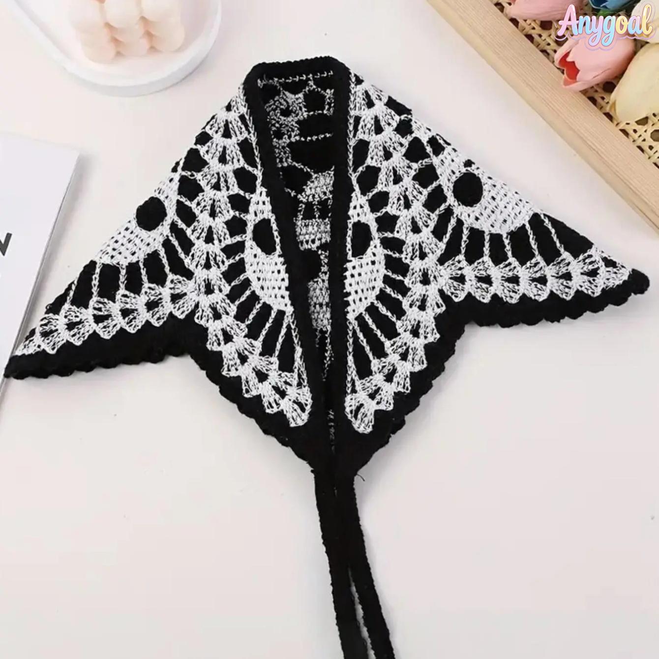Anygoal Halloween Themed Skull Embroidery Crochet Hair Band, Gothic Tie ...