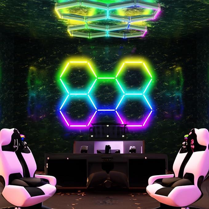 5 Hex Grids LED Car Garage Light, Ceiling Light, 43.2W, Shop Light for ...