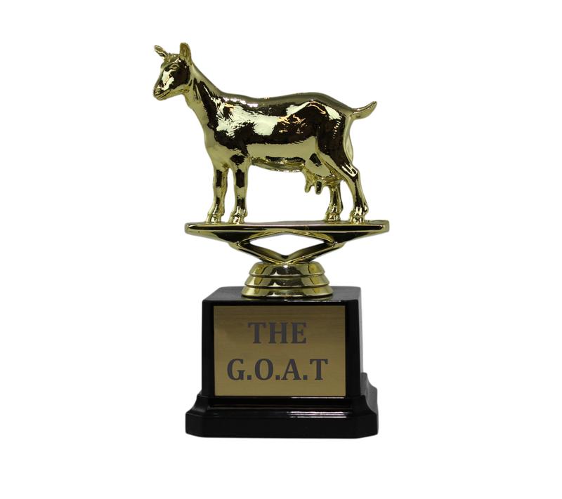 The GOAT Trophy Award | GOAT Office Gift | Ready To Ship Trophy ...