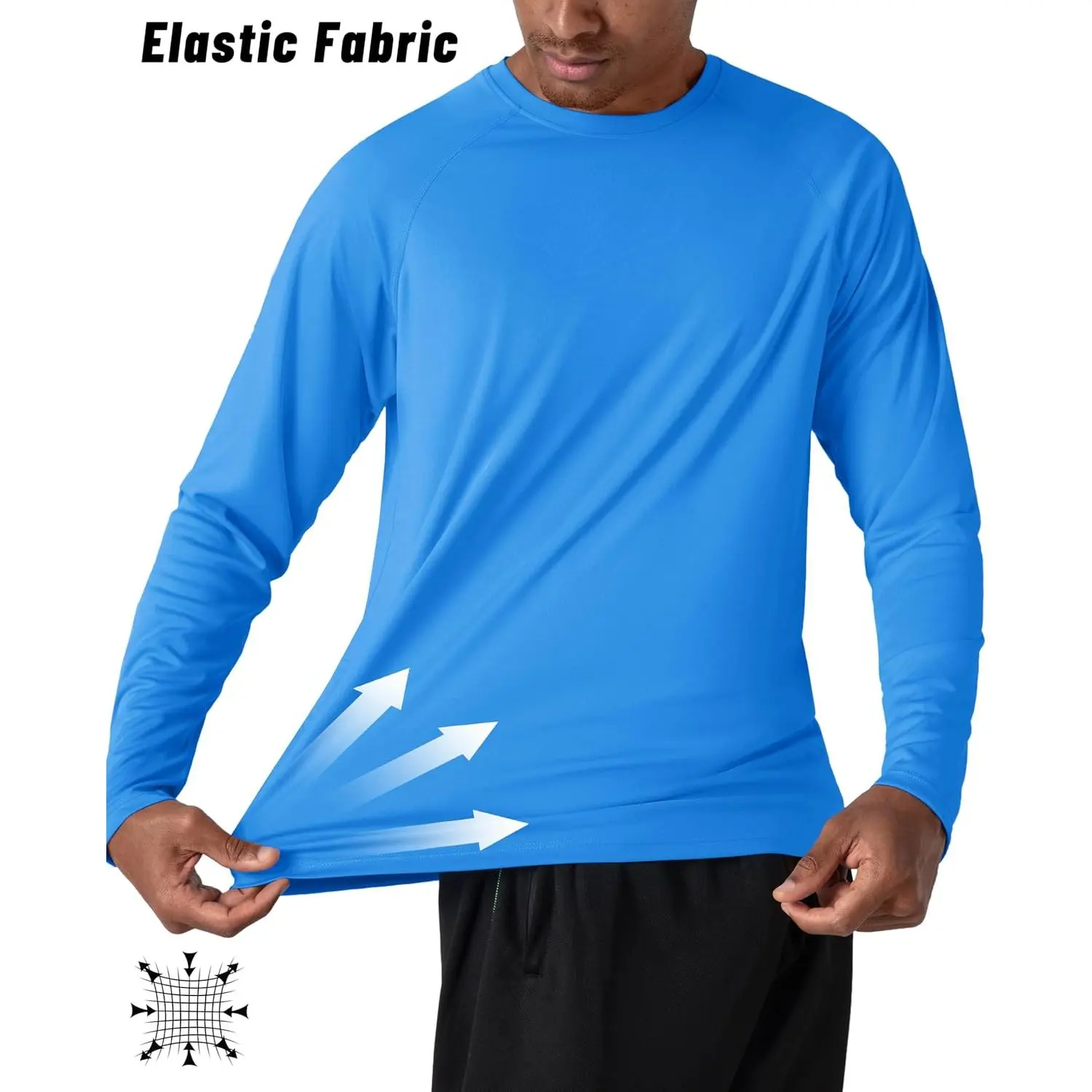 Men's Long Sleeve Shirts Sun Protection Quick Dry Shirt Swimming ...