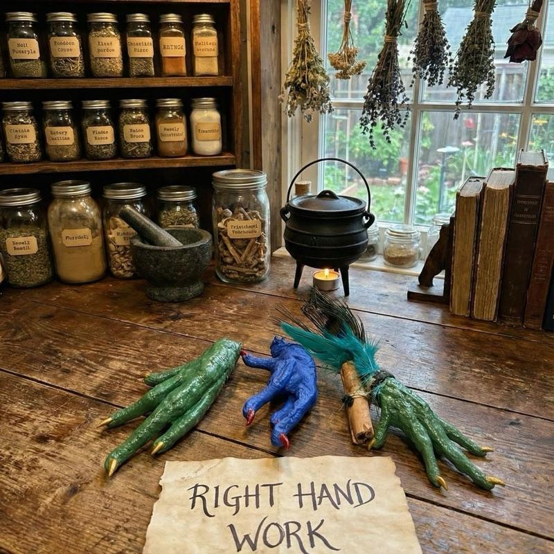 Hoodoo Green Money Chicken Foot with Cinnamon Stick - Boho Decor ...