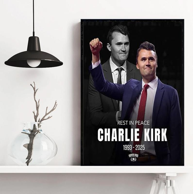 Charlie Kirk Poster, Rest In Peace RIP 1993-2025 Poster - TikTok Shop ...