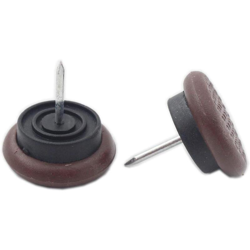 50 count Round Heavy Duty Nylon Furniture Pads, On Furniture Sliders ...
