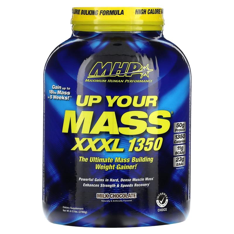 High-Calorie Mass Gainer Protein Powder – Milk Chocolate Flavor, 6.12 ...