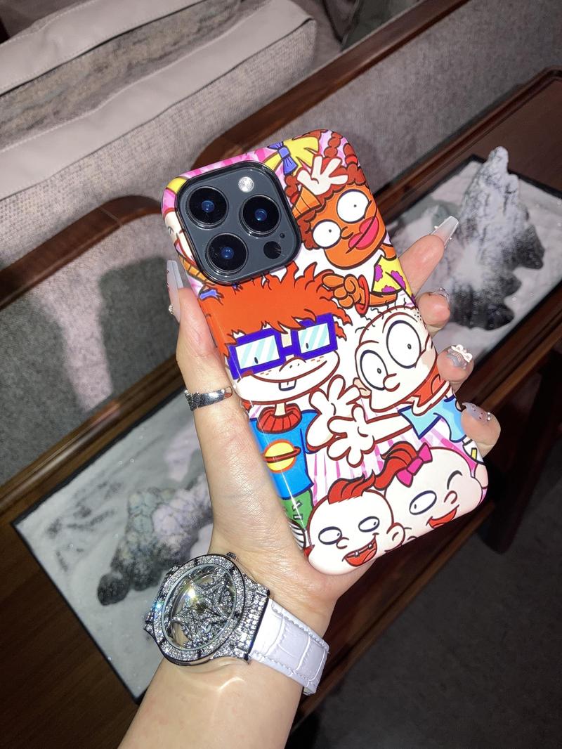 Rugrats Glossy Blade Glass Case - Shock-resistant & Vibrant Cartoon ...